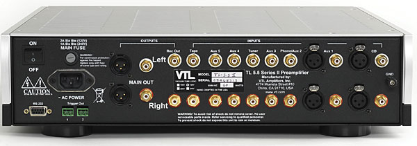 VTL TL-5.5 Series II Signature line preamplifier | Stereophile.com